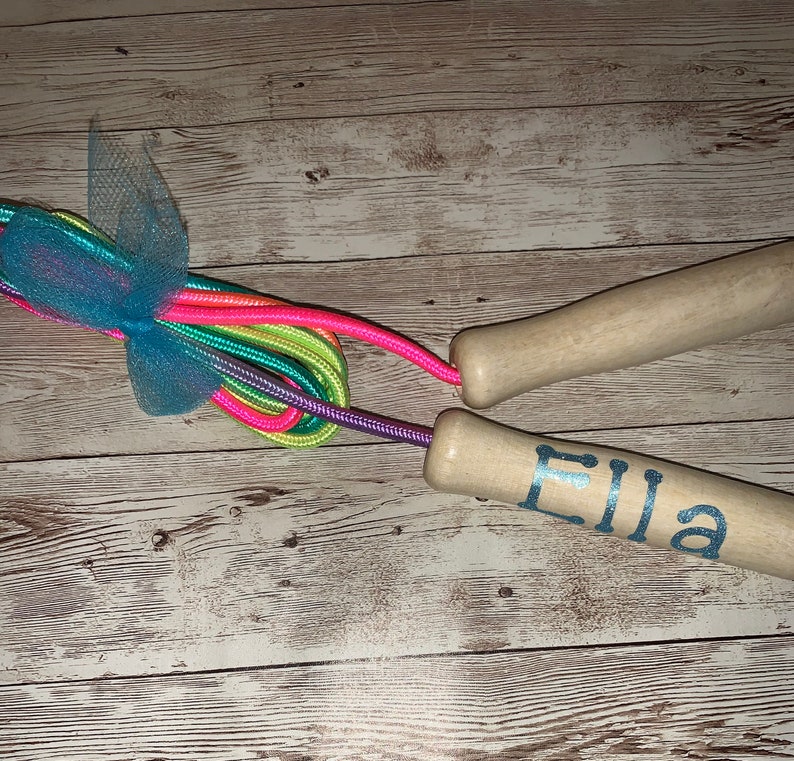 Personalized Jump Rope Kids Jump Rope Rainbow Jump Rope - Etsy
