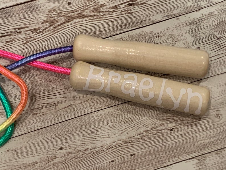 Personalized Jump Rope Kids Jump Rope Rainbow Jump Rope - Etsy