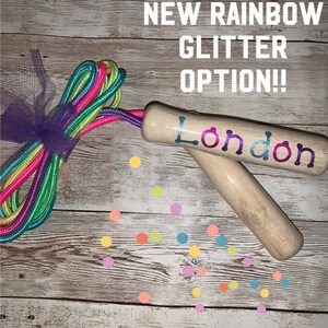 Personalized Jump Rope, Kids Jump Rope, Rainbow Jump Rope, Kids ...