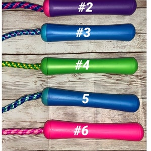 Kids Jump Rope Personalized Jump Rope Plastic Handle Jump - Etsy