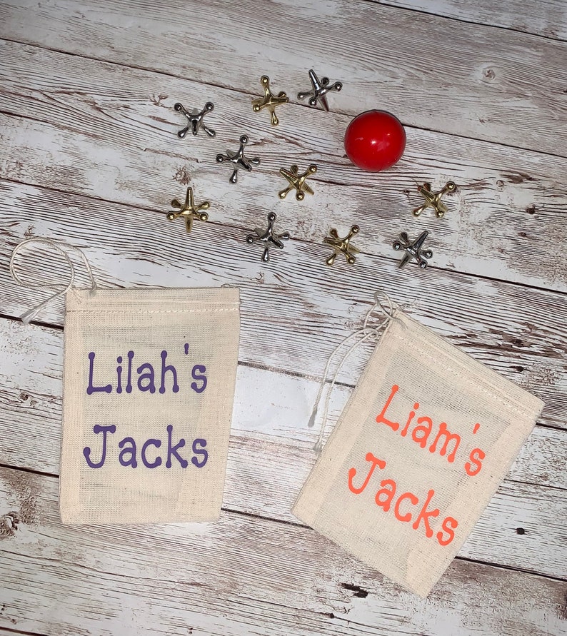 Personalized Jacks Jack & Ball Set Vintage Style Jacks - Etsy