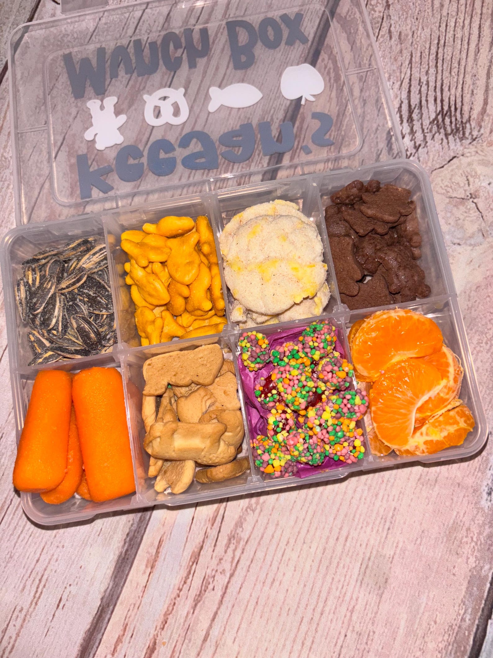 Travel Snack Container, Personalized Snack Container, Snackle Box ...