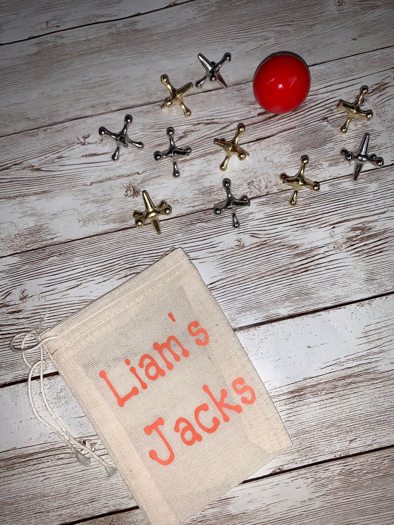 Personalized Jacks Jack & Ball Set Vintage Style Jacks - Etsy