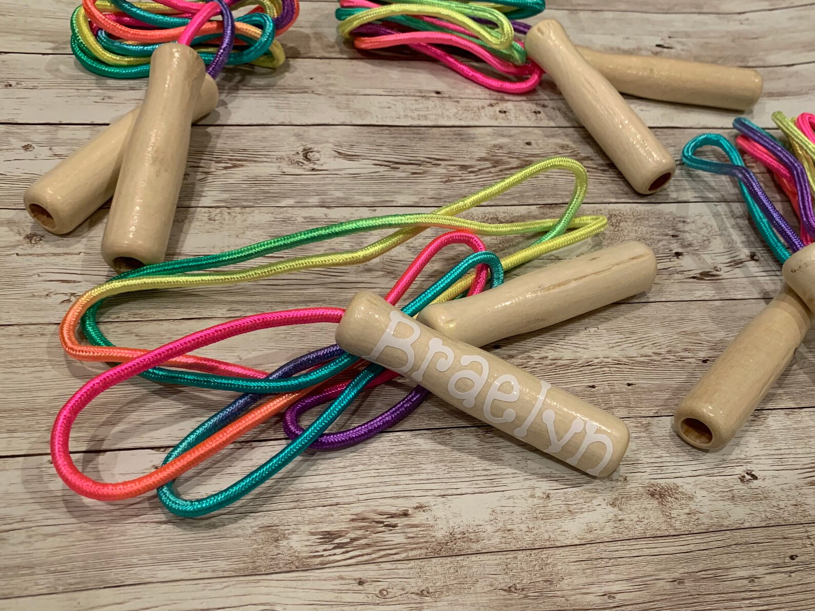 Personalized Jump Rope Kids Jump Rope Rainbow Jump Rope - Etsy