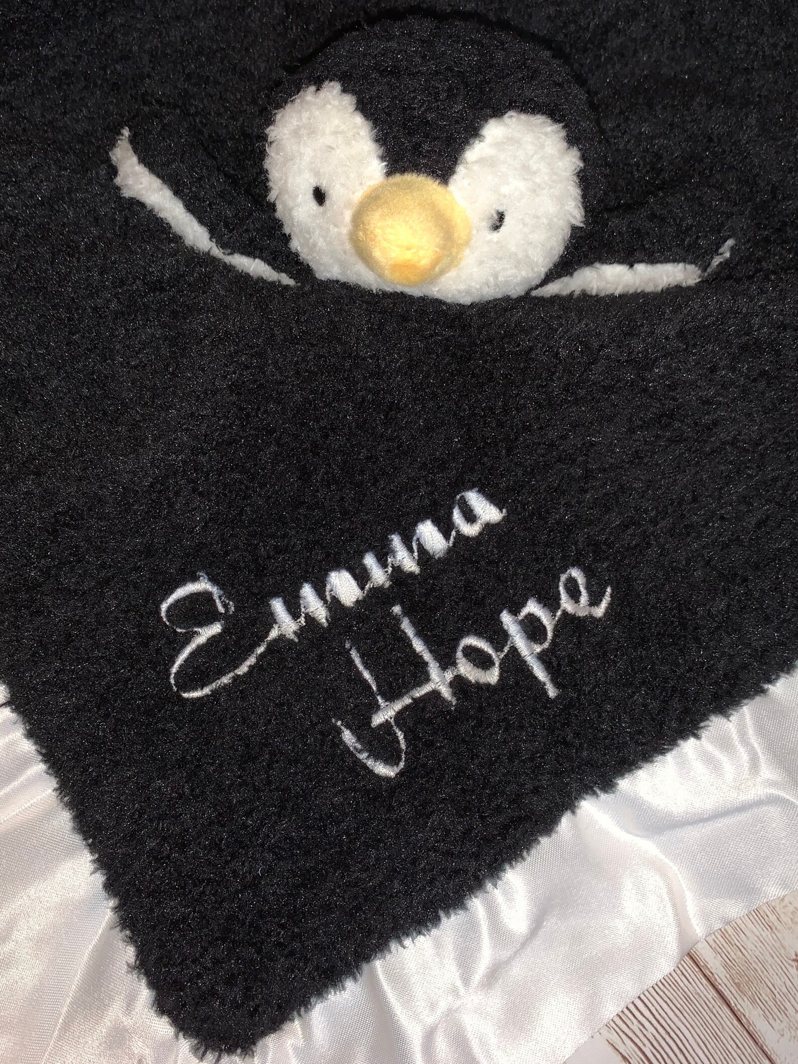 Personalized Penguin Security Blanket Penguin Baby Lovey - Etsy