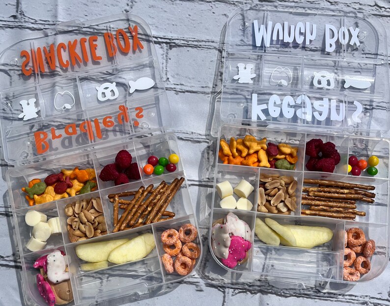 Travel Snack Container Personalized Snack Container Snackle - Etsy