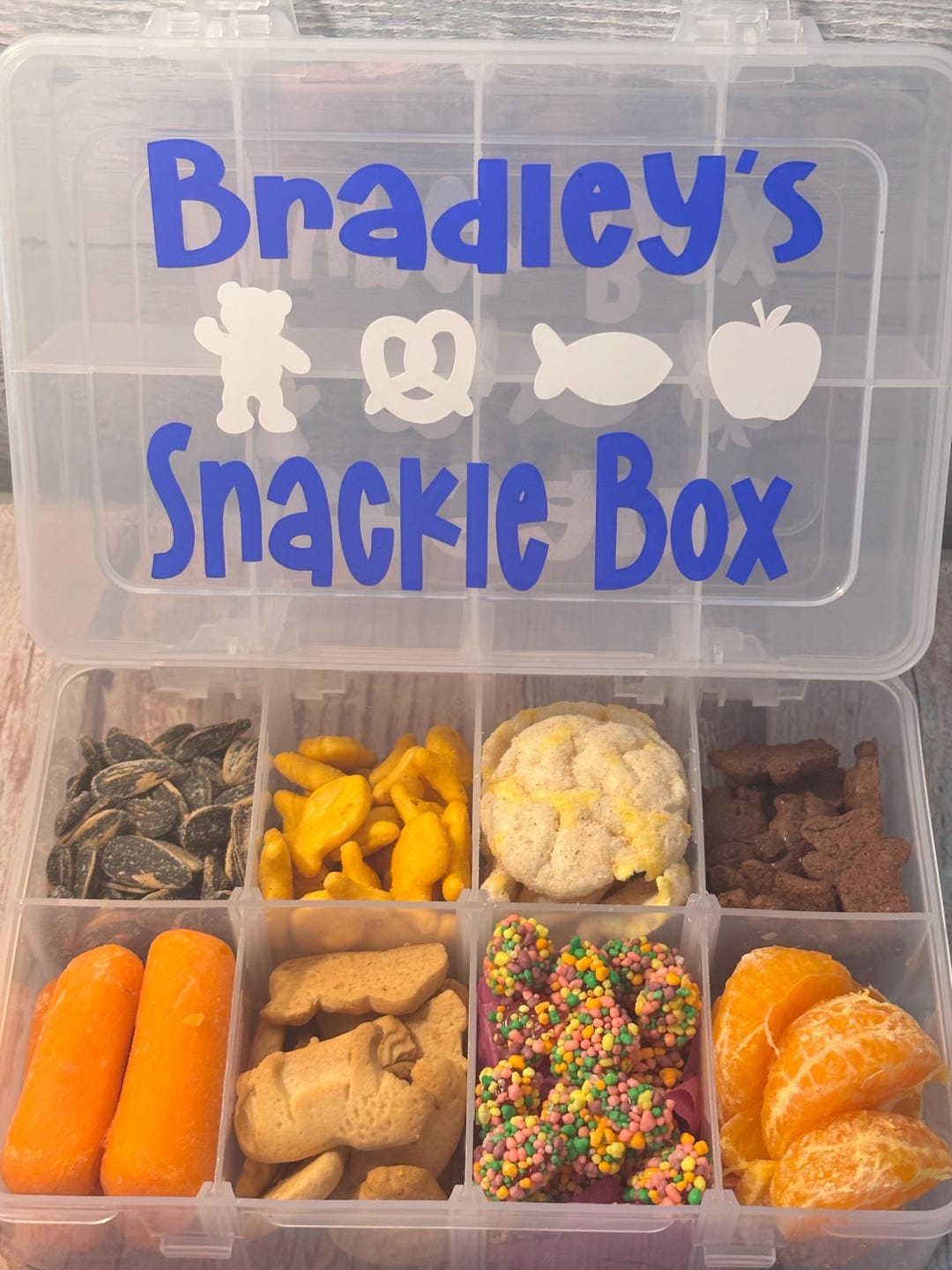 Travel Snack Container, Personalized Snack Container, Snackle Box ...