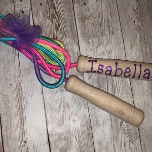 Personalized Jump Rope, Kids Jump Rope, Rainbow Jump Rope, Kids ...