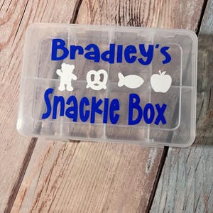 Travel Snack Container, Personalized Snack Container, Snackle Box ...
