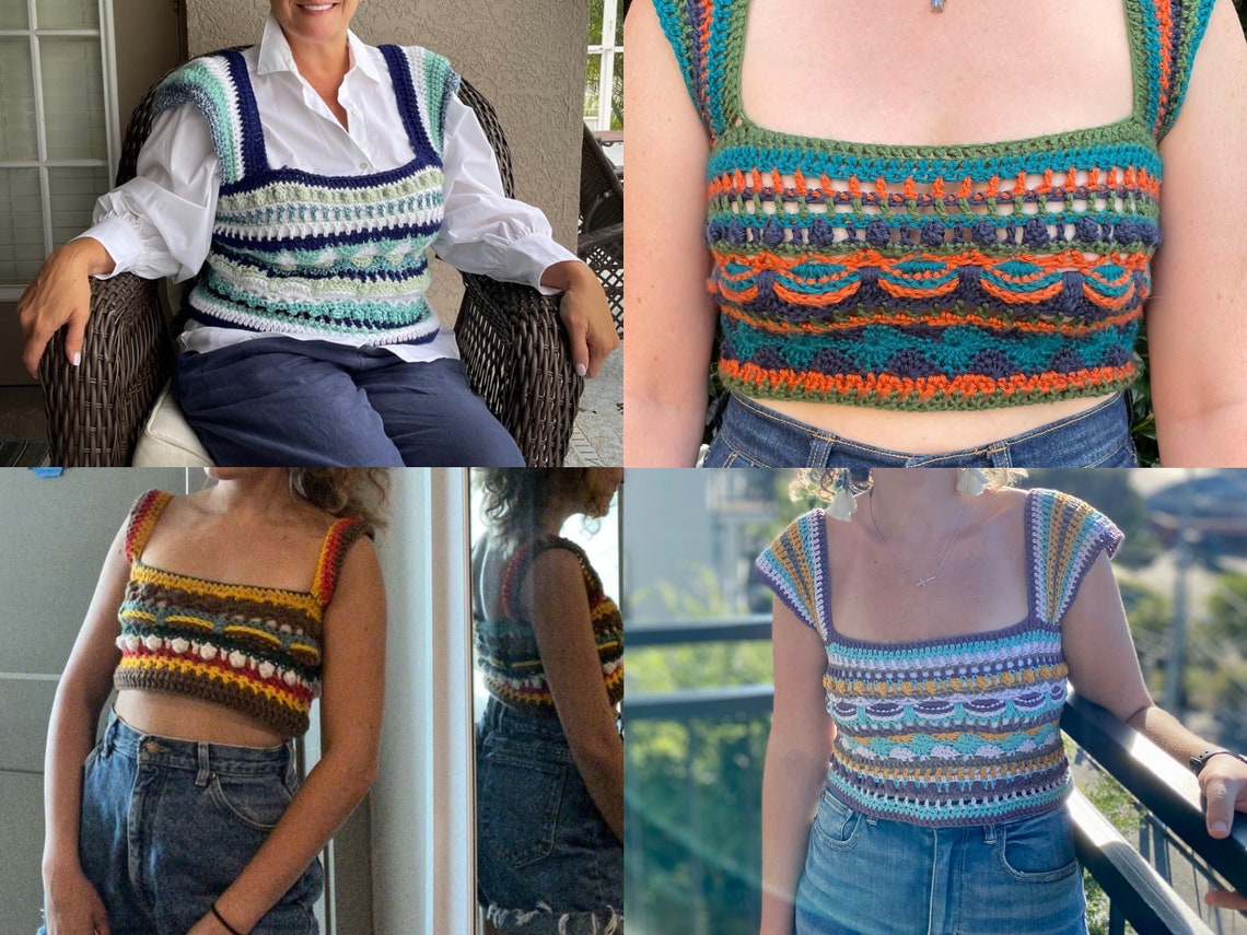 PATTERN // Crochet Totally Textured Top - Etsy