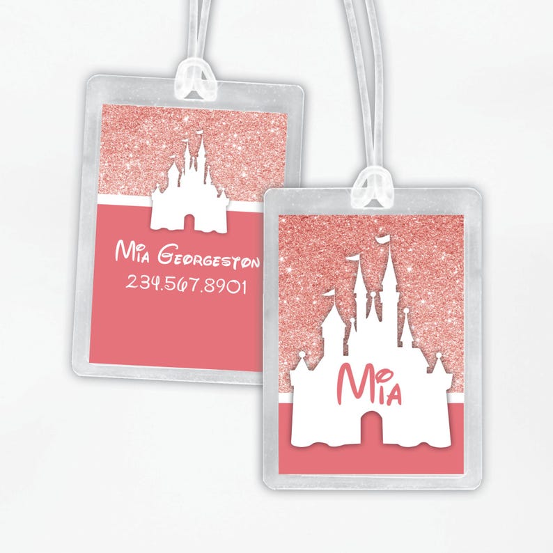 Personalized Disney Luggage Tag | Custom Vacation Bag Tags | Disney ...