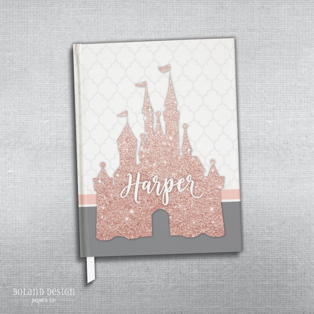 Castle Disney Autograph Book. Personalized Journal. Baby Shower Guest ...