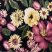 Mulit Floral Pattern on Stretch Bulgari Jersey Polyester Spandex Fabric ...