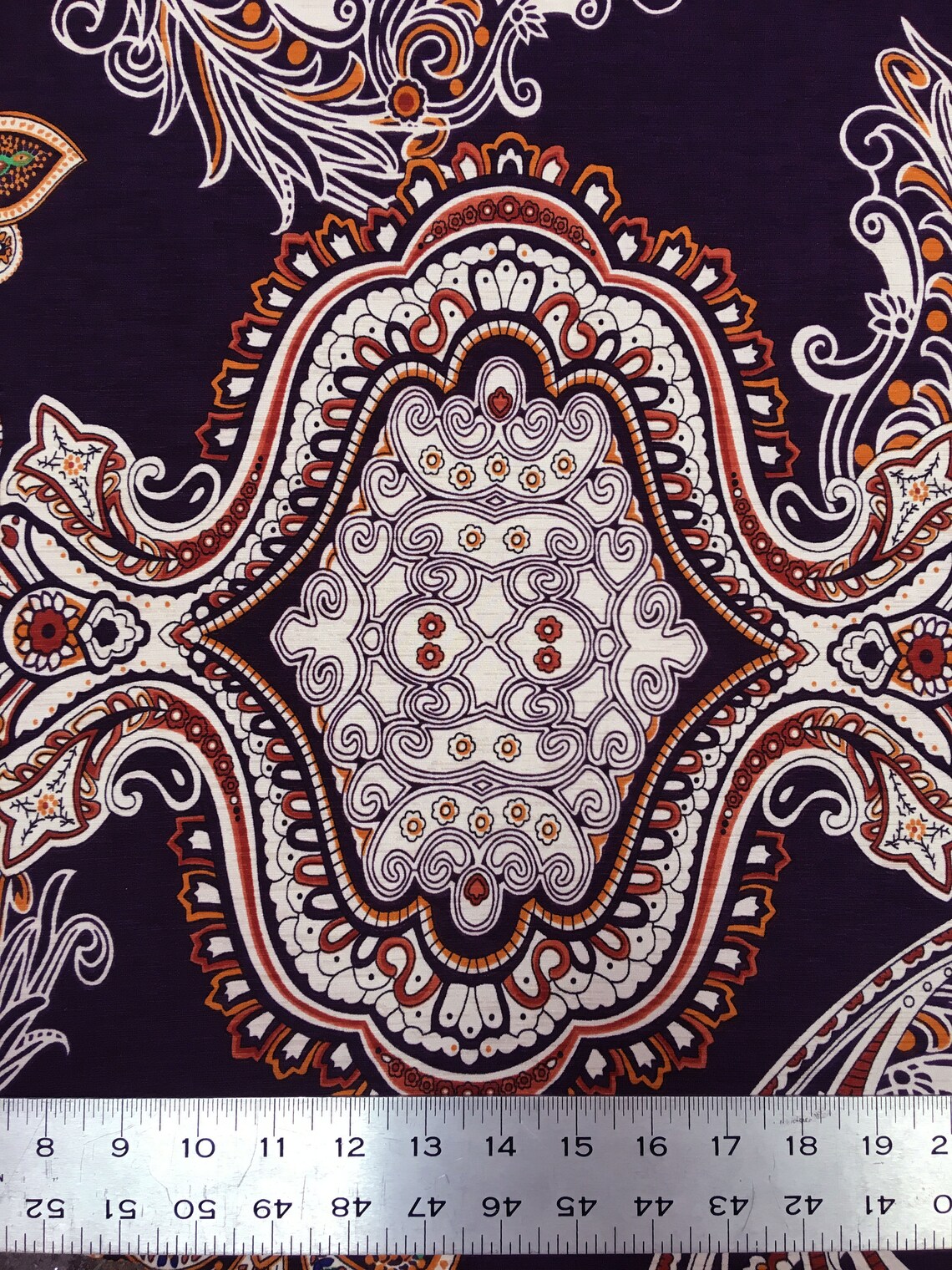 Polyester Bulgari Slub 2 Ways Stretch Light Weight Big Geometric Print ...