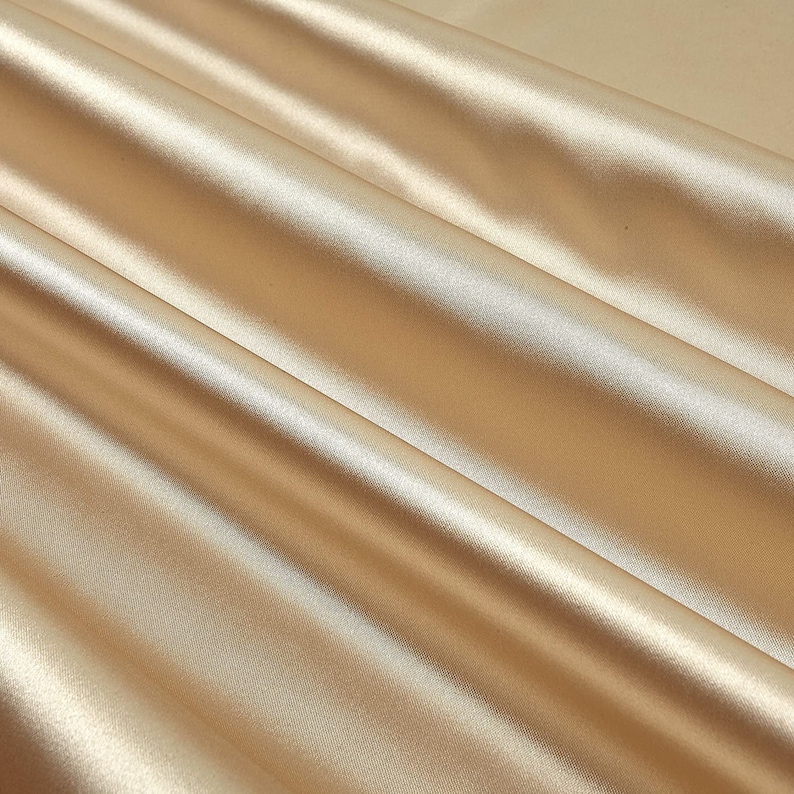 Shiny Satin Stretch Medium-heavy Weight on Polyester Spandex - Etsy