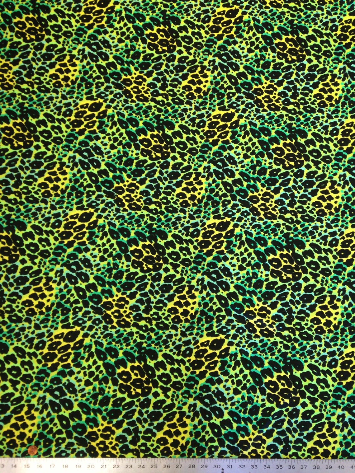 Bright Multi-color Abstract Cheetah Pattern on Heavy Stretch - Etsy