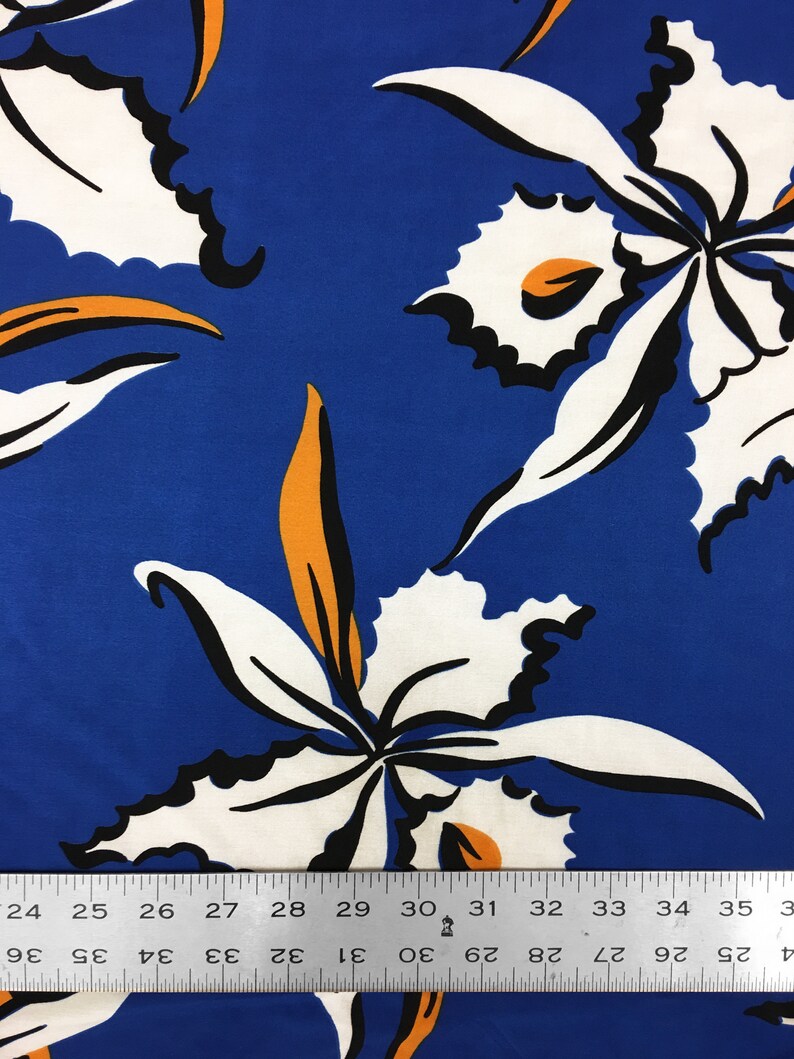 Floral Design Polyester Single Spun 2 Ways - Etsy