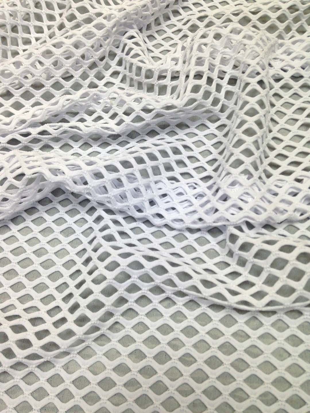 Small Fish Net Mesh 0.4 Inch Diamond Mesh Stretch Polyester Spandex ...