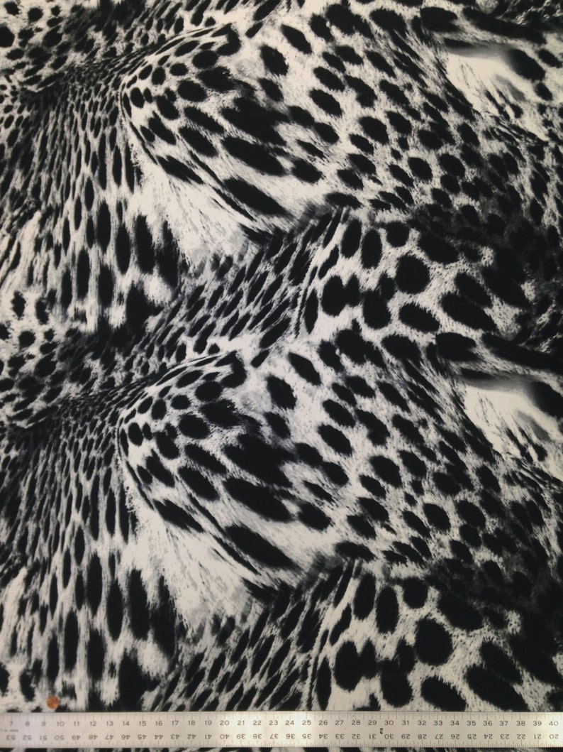 Snow Leopard Big Abstract Animal Pattern on Non-stretch Dull - Etsy