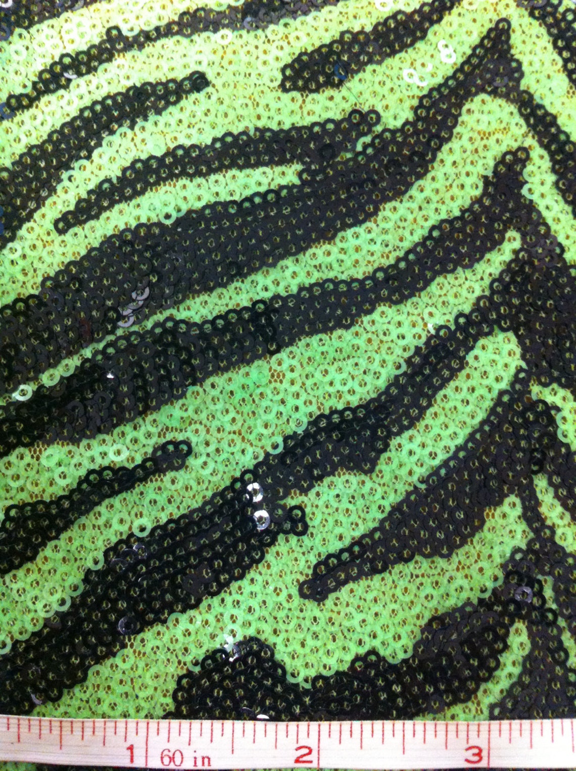 2.5mm Mini Micro Sequins Neon Zebra Pattern on Non-stretch | Etsy