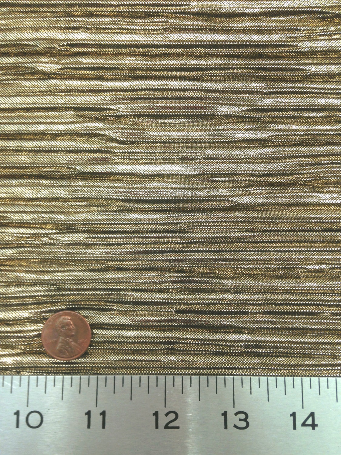 Shiny Metallic Computer Foil on Black Lightweight Mini Pleat Bodre ...