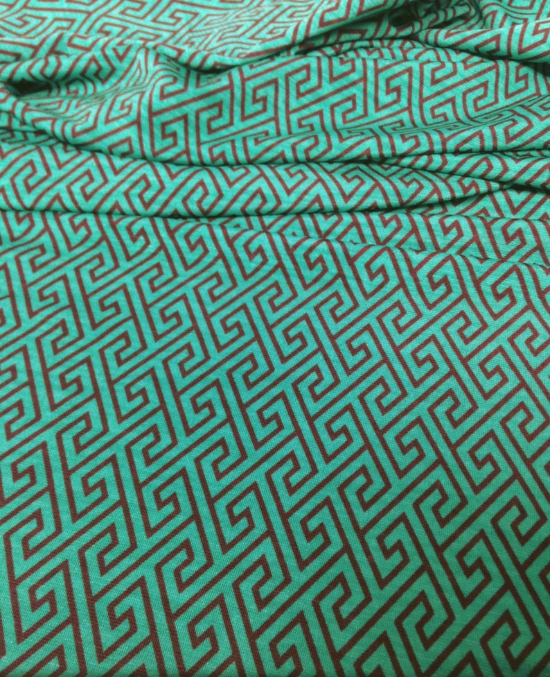 Diamond Geometric Interlocking Pattern on Stretch Bulgari | Etsy