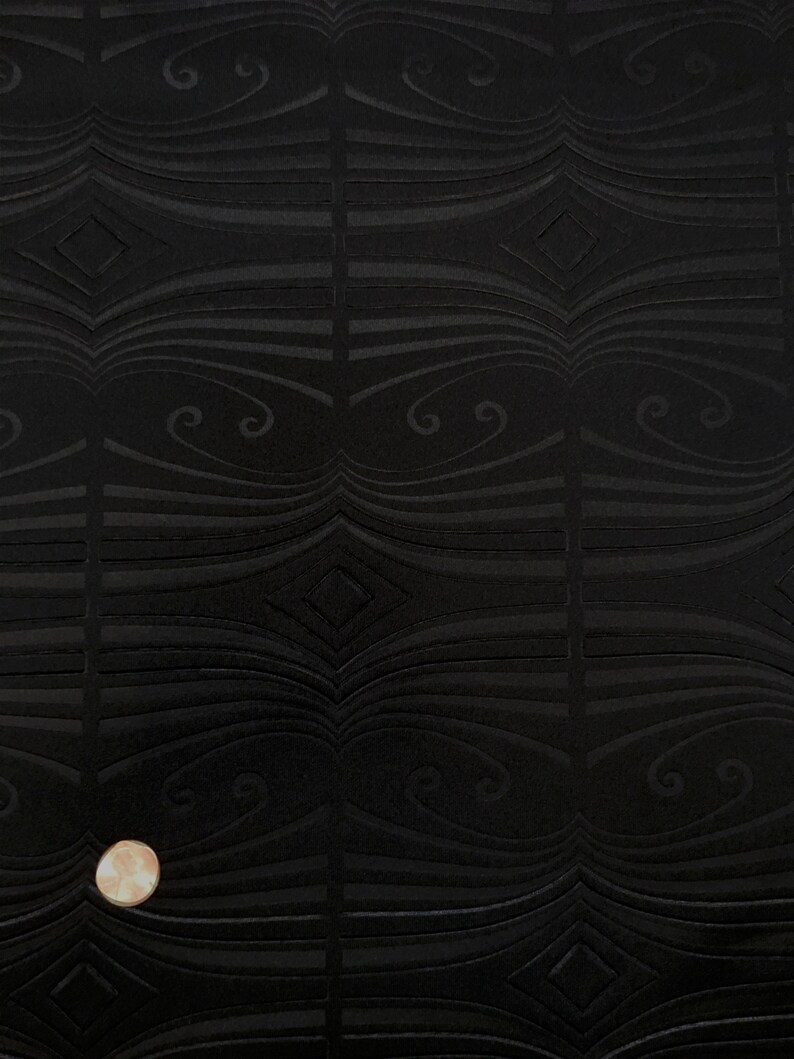 Polyester Textured Spandex 2 Ways Stretch With Matte Foil Abstract ...