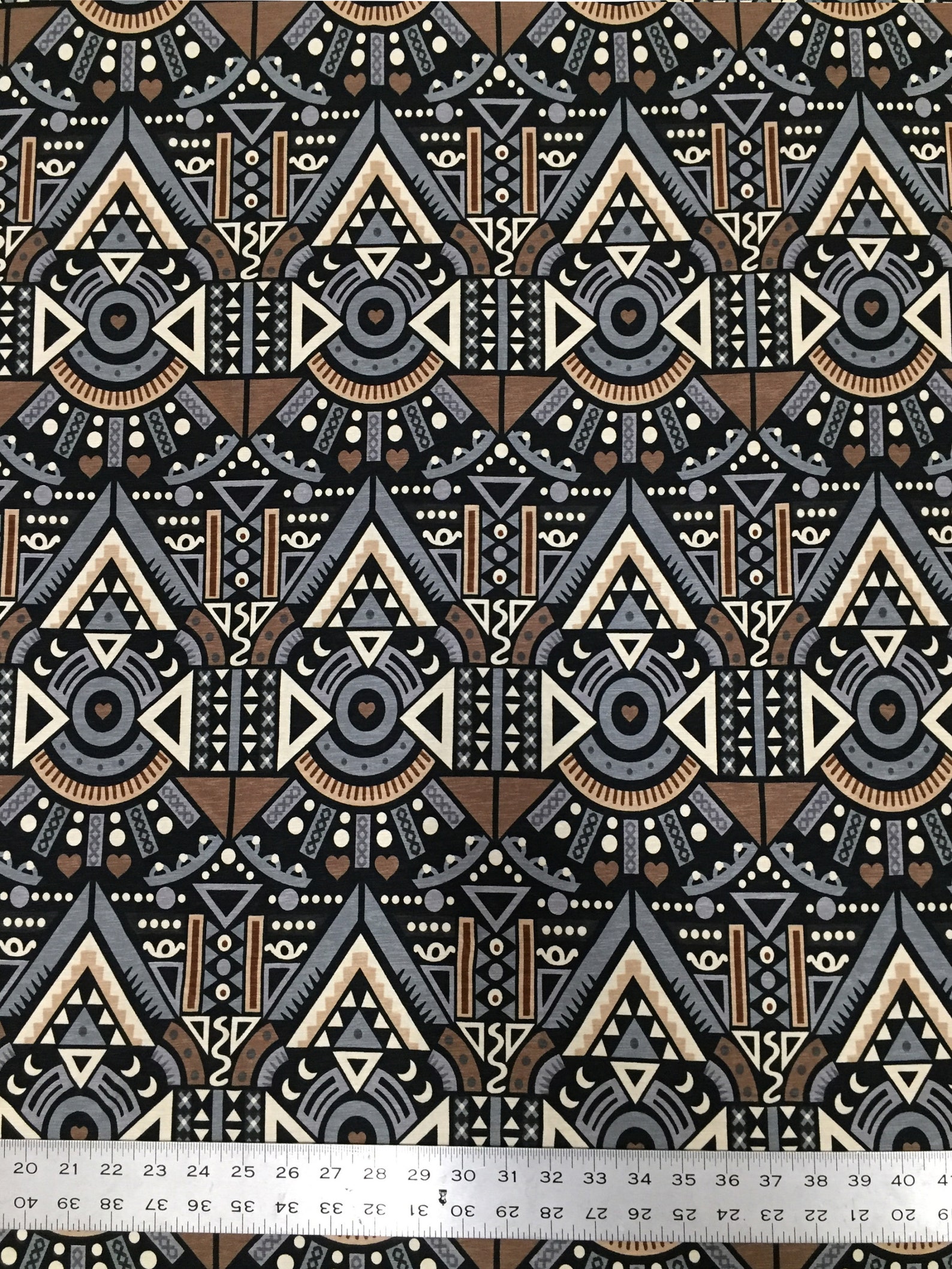 Abstract Pattern on Stretch Bulgari Jersey Polyester Spandex | Etsy