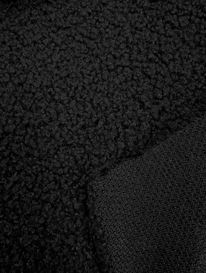 Heavy Polyester Mechanical Stretch Soft Faux Sherpa Fleece Fabric by ...