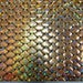Shiny Holographic Foil Mermaid Scales Pattern on Black Stretch Nylon ...