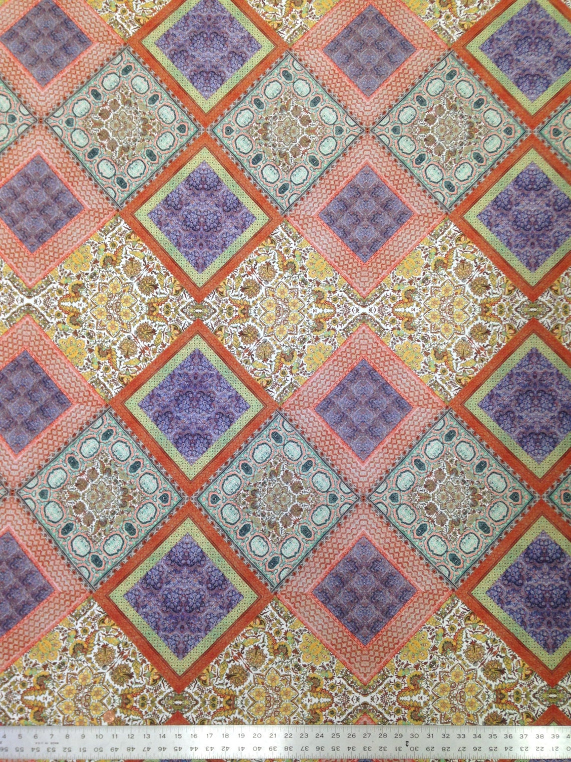 Big Diamond Multi Pattern on Stretch Lightweight Knit Jersey - Etsy