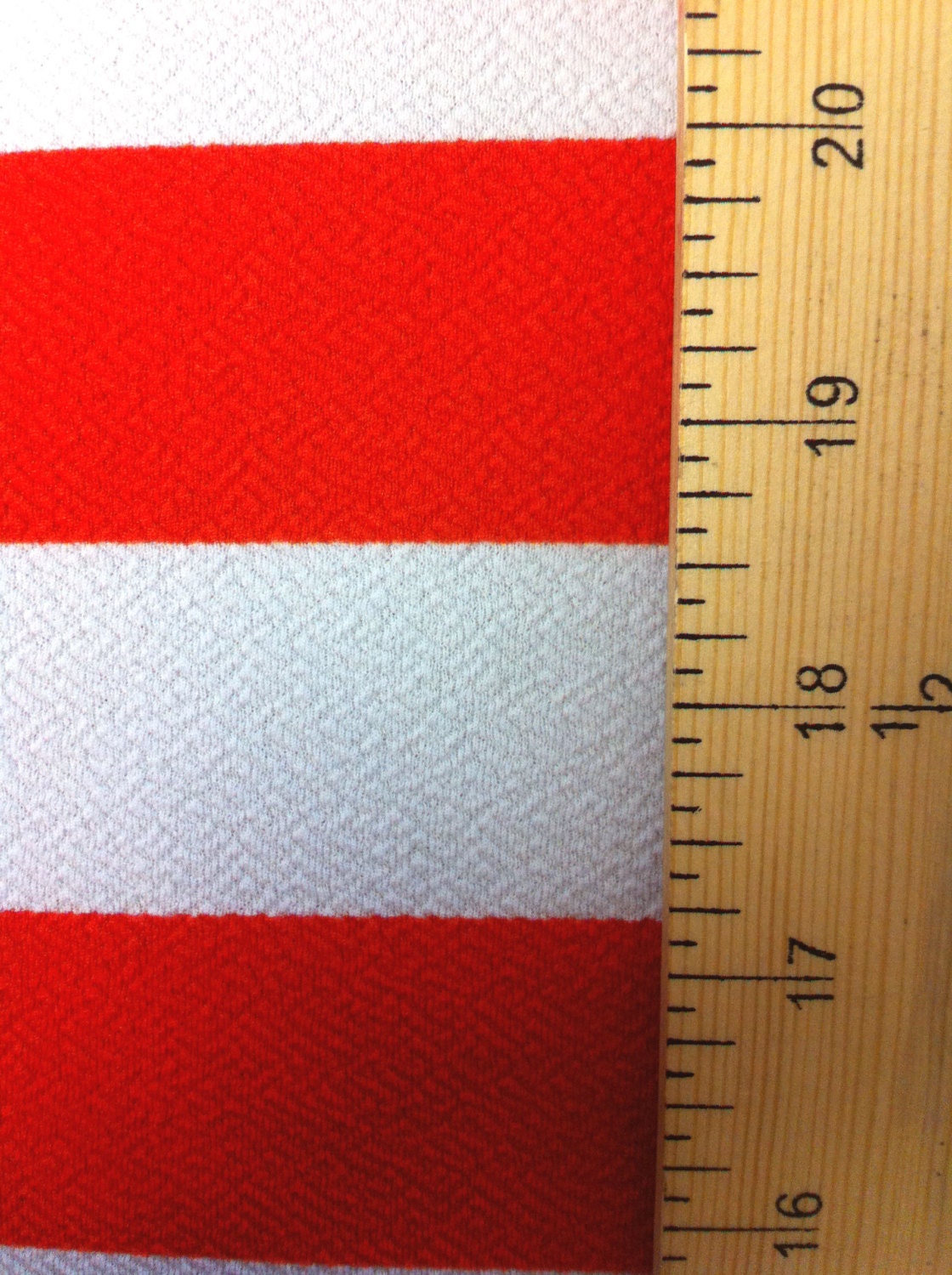 Thick Chunky White Stripes Pattern on Colored Stretch - Etsy