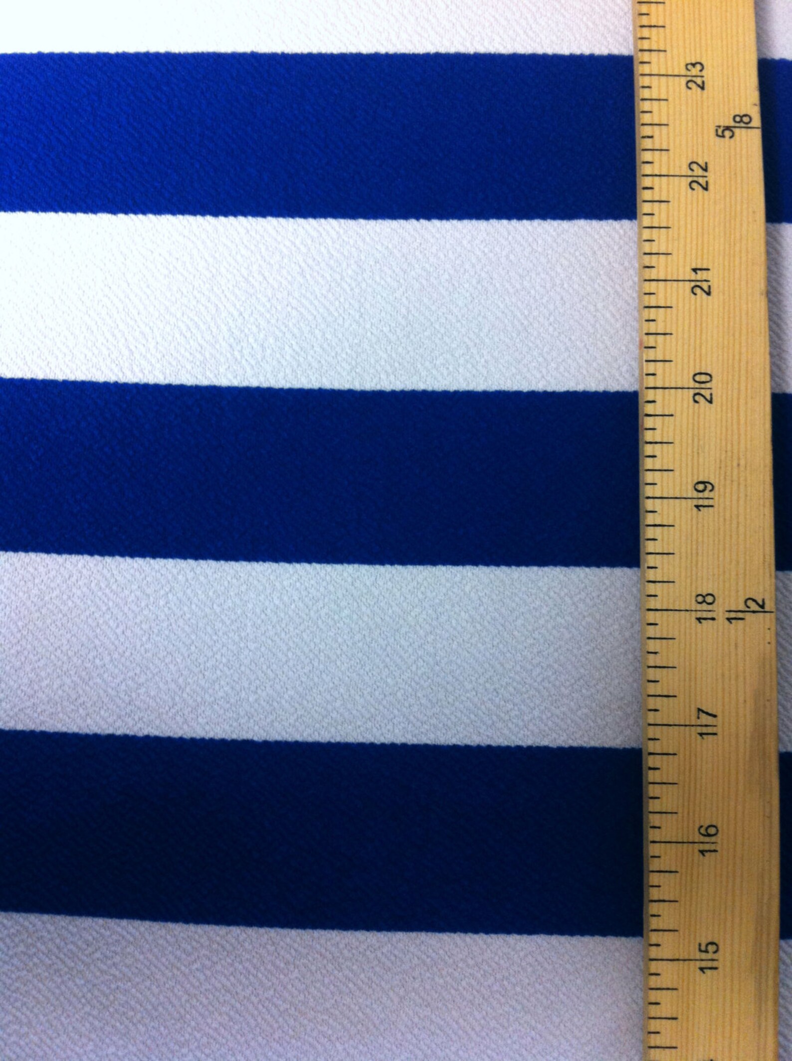 Thick Chunky White Stripes Pattern on Colored Stretch - Etsy