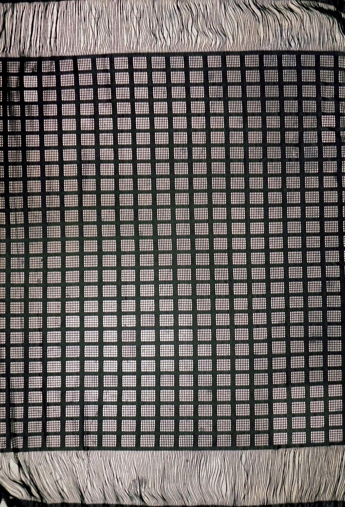 Lace Square Open Design With Border Fringe Polyester Spandex | Etsy