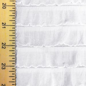 1 Ruffles Semi-sheer Stretch Polyester Aqua Color | Etsy