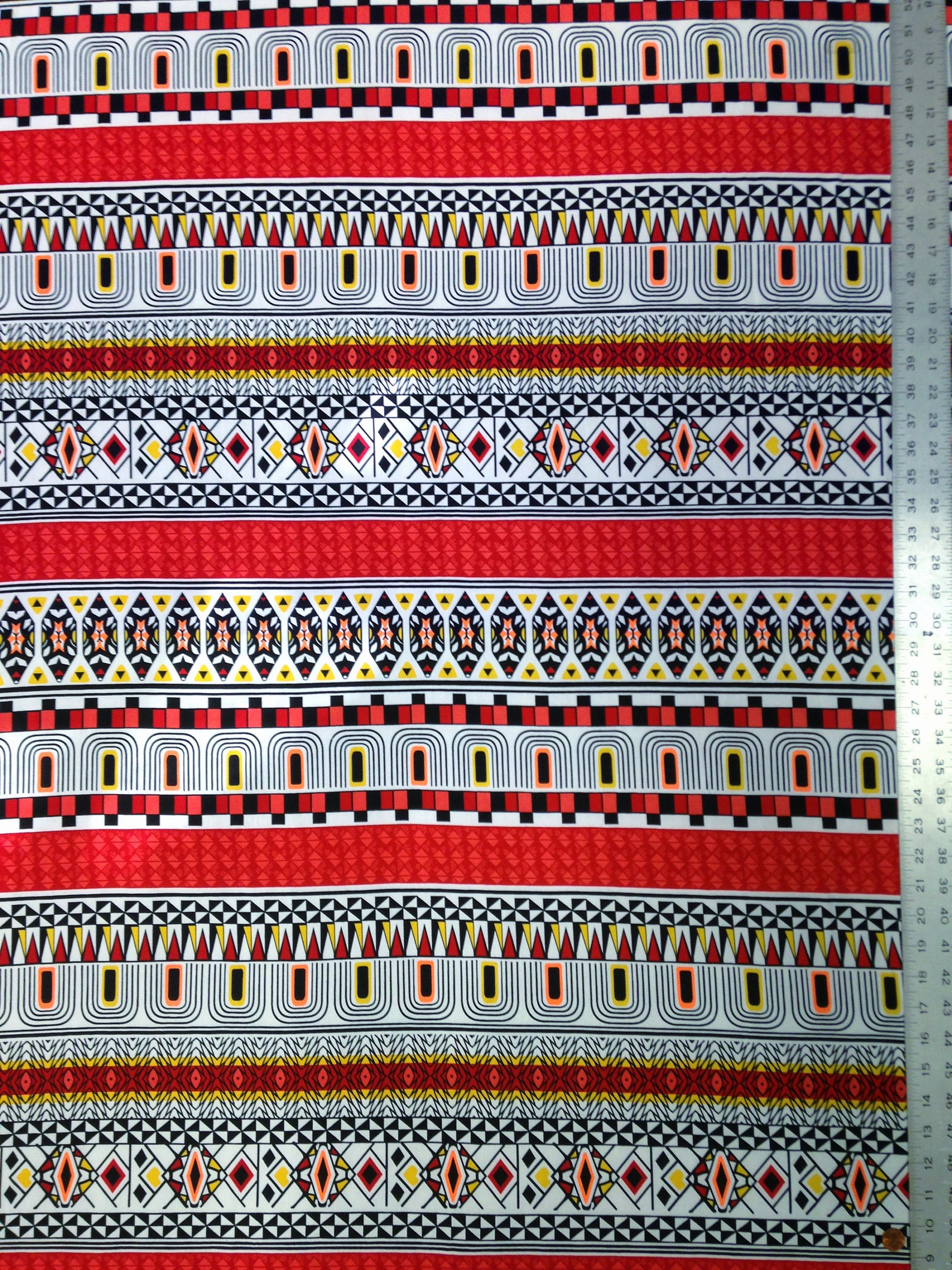 Retro Stripes Repeat Pattern on Stretch Knit Jersey Polyester | Etsy