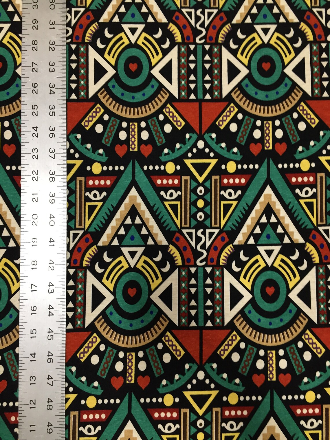 Abstract Pattern on Stretch Bulgari Jersey Polyester Spandex | Etsy