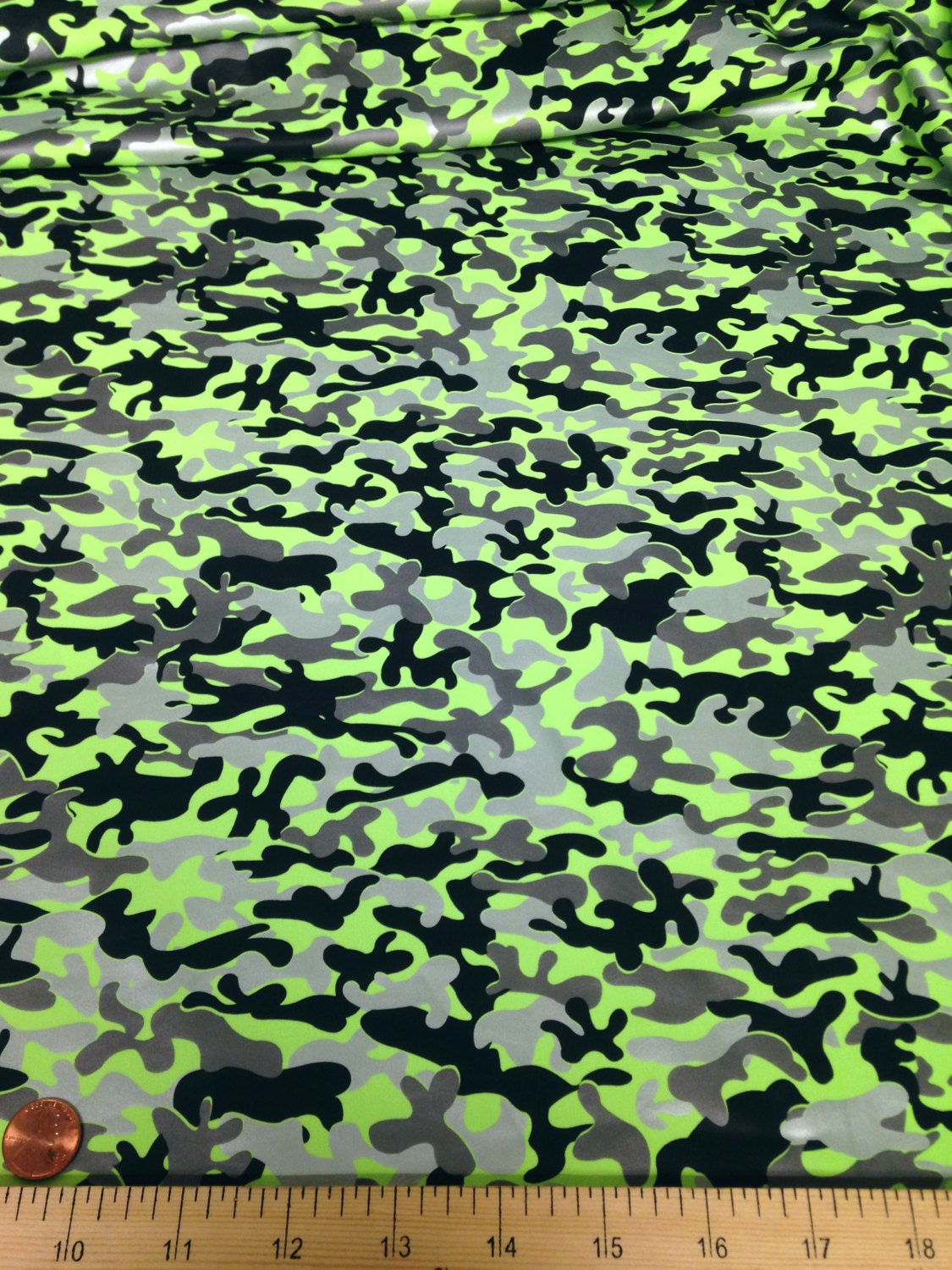 Mini Camouflage Pattern Matte Foil on Bright Heavy Stretch - Etsy