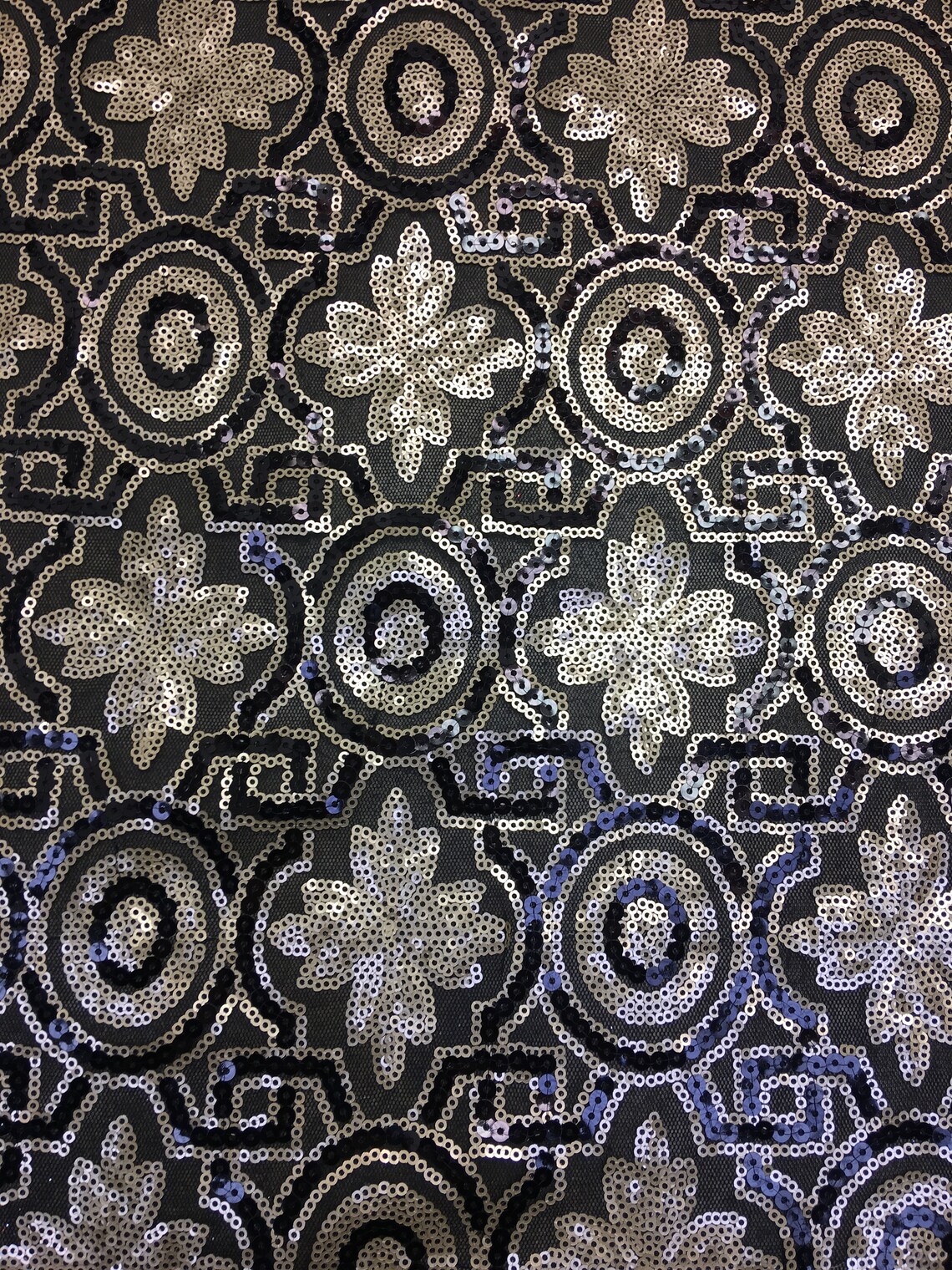 Polyester Non-stretch Mesh With 3MM Geometric Design Fabric | Etsy