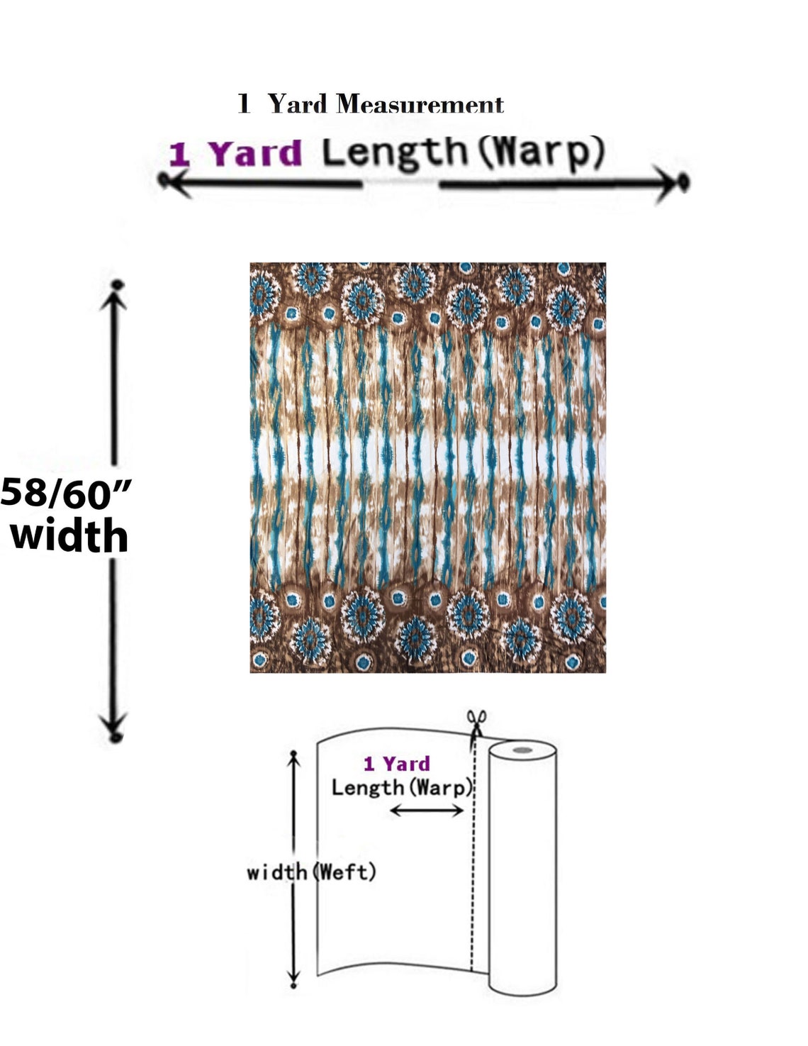 Polyester Single Spun With Gold Foil 2 Side Geometric Border | Etsy