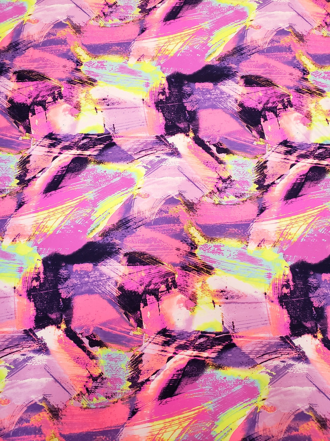 Polyester Spandex 2 Way Stretch Colorful Fabric by the Yard - Etsy