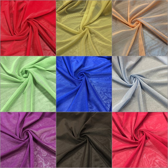 Nylon Spandex 4 Ways Stretch Light Weight See-through Mesh | Etsy