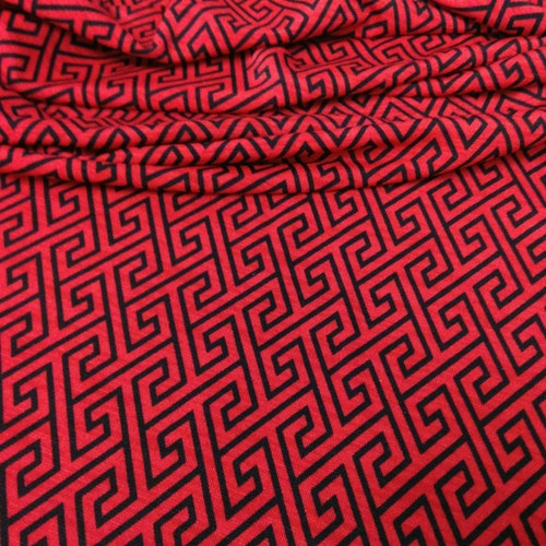 Diamond Geometric Interlocking Pattern on Stretch Bulgari - Etsy