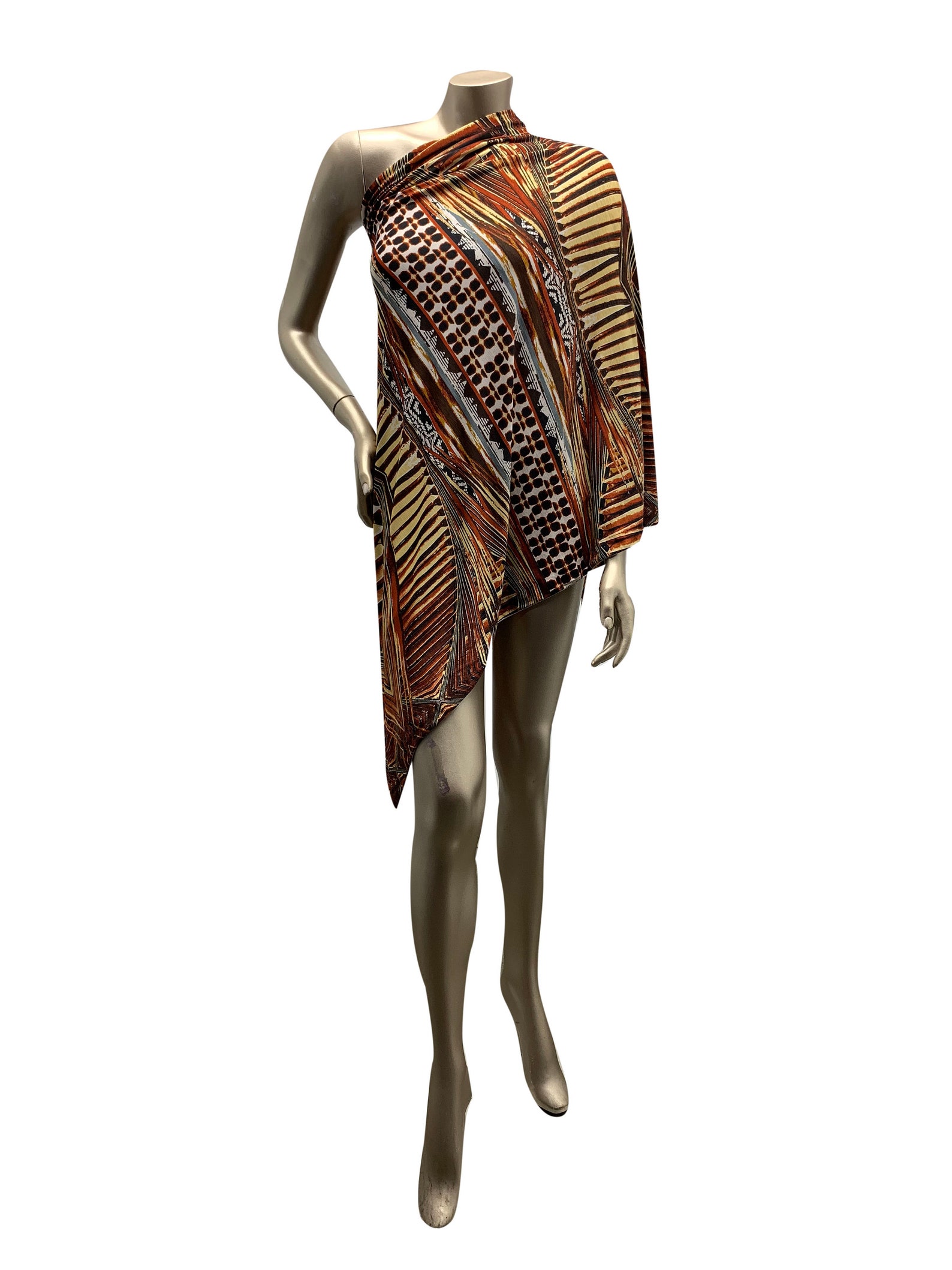 Abstract Rhomboid Design on Stretch Bulgari Jersey Polyester Spandex ...