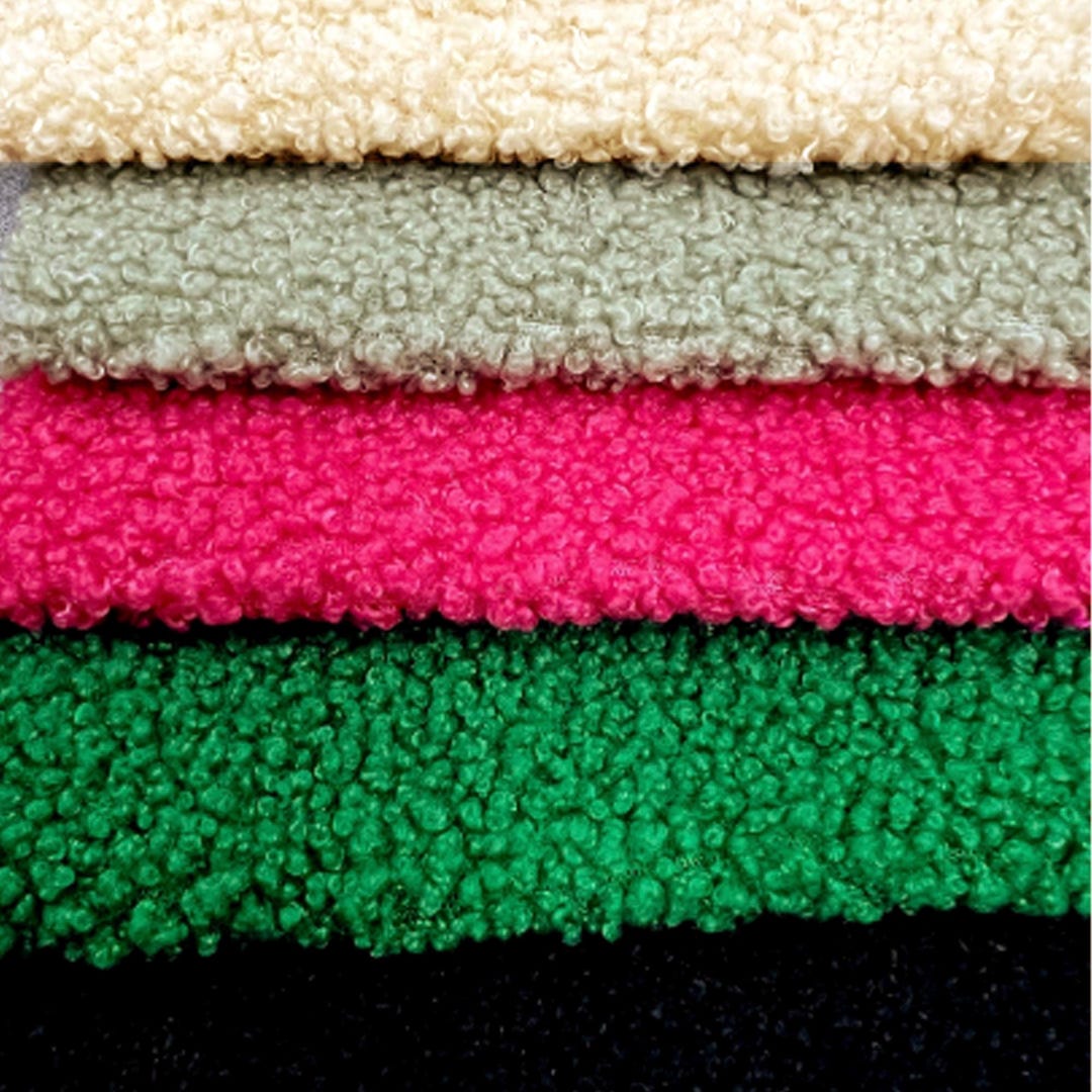 Heavy Polyester Mechanical Stretch Soft Faux Sherpa Fleece Fabric by ...
