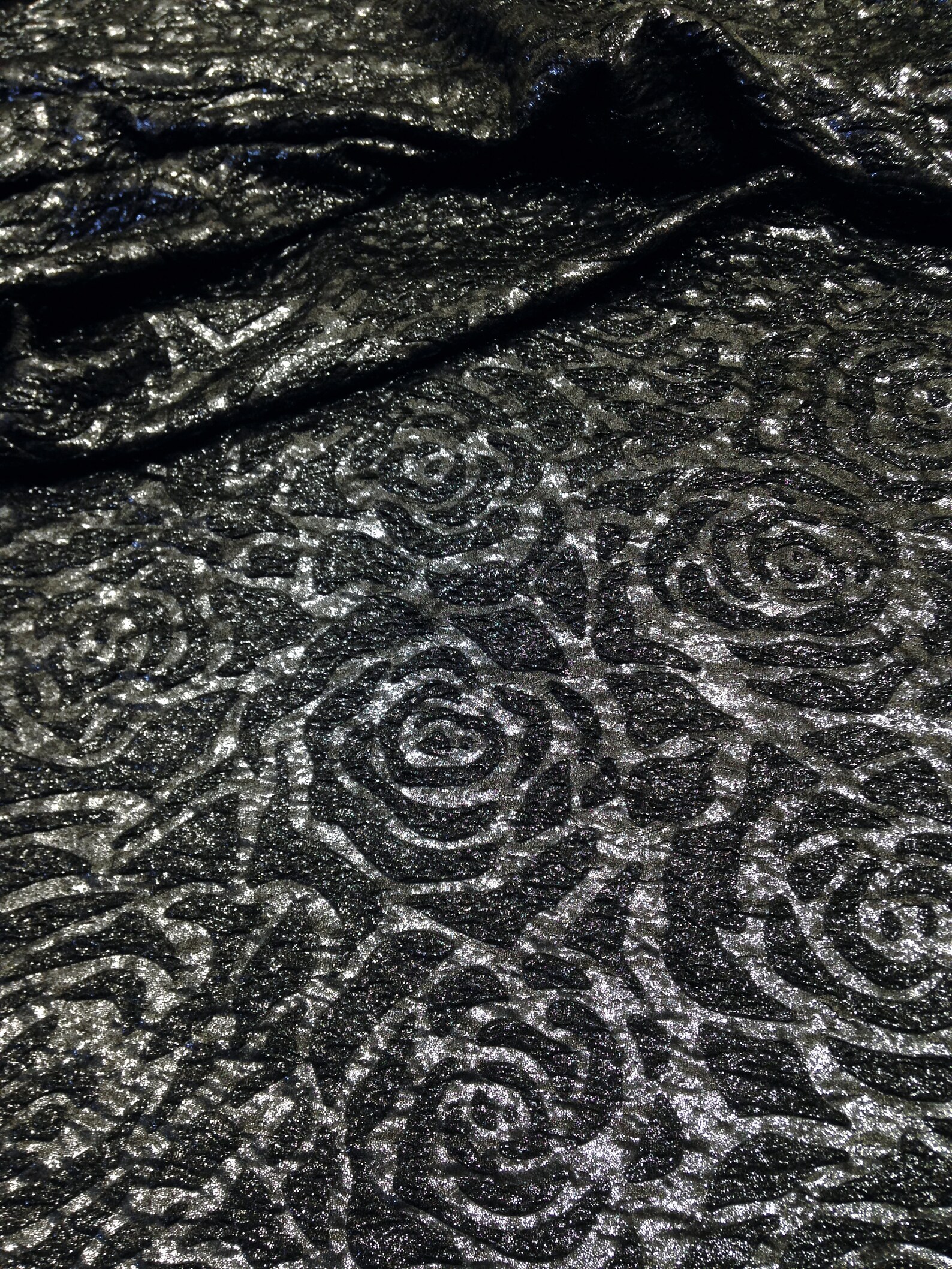 Polyester Spandex Textured Fukuro Embossed Floral Design With - Etsy