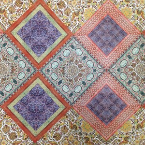 Big Diamond Multi Pattern on Stretch Lightweight Knit Jersey Polyester ...