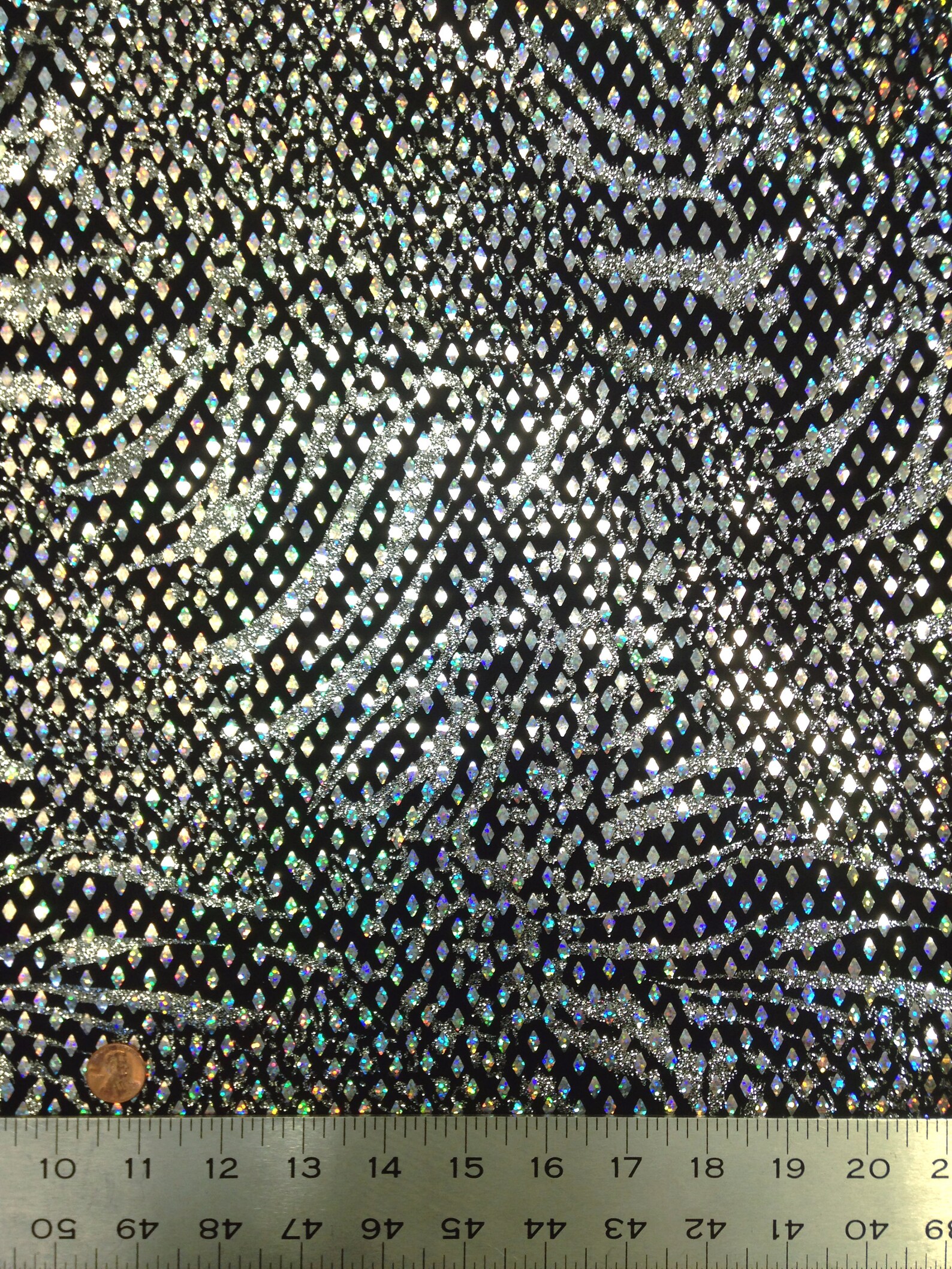 Shiny Diamond Faux Sequins & Glitter Waves on Stretch | Etsy