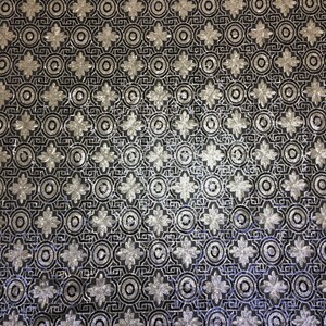 Polyester Non-stretch Mesh With 3MM Geometric Design Fabric !!FINAL ...