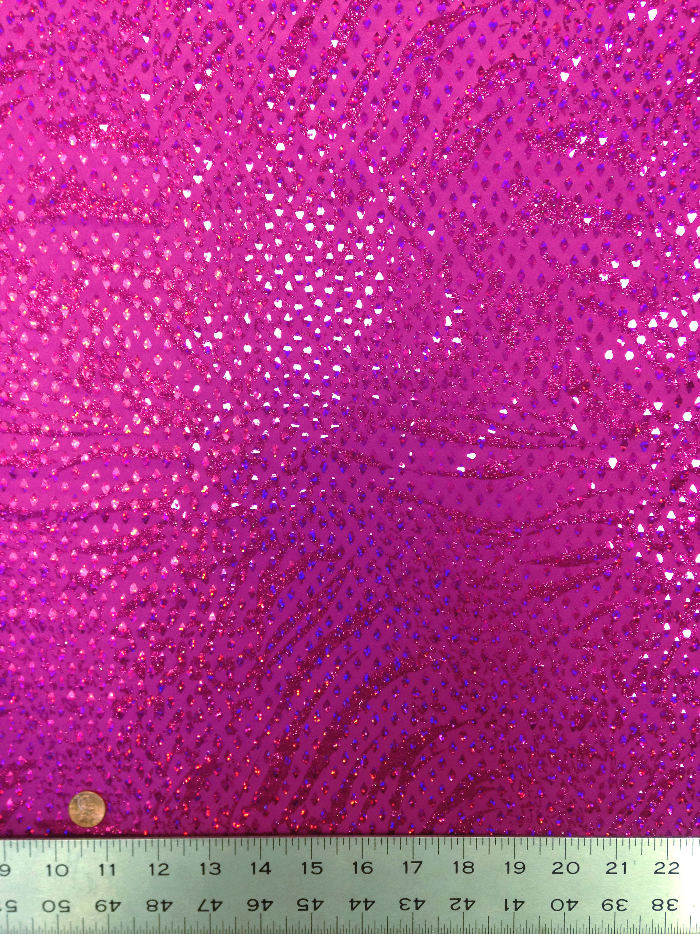 Shiny Diamond Faux Sequins & Glitter Waves on Stretch | Etsy